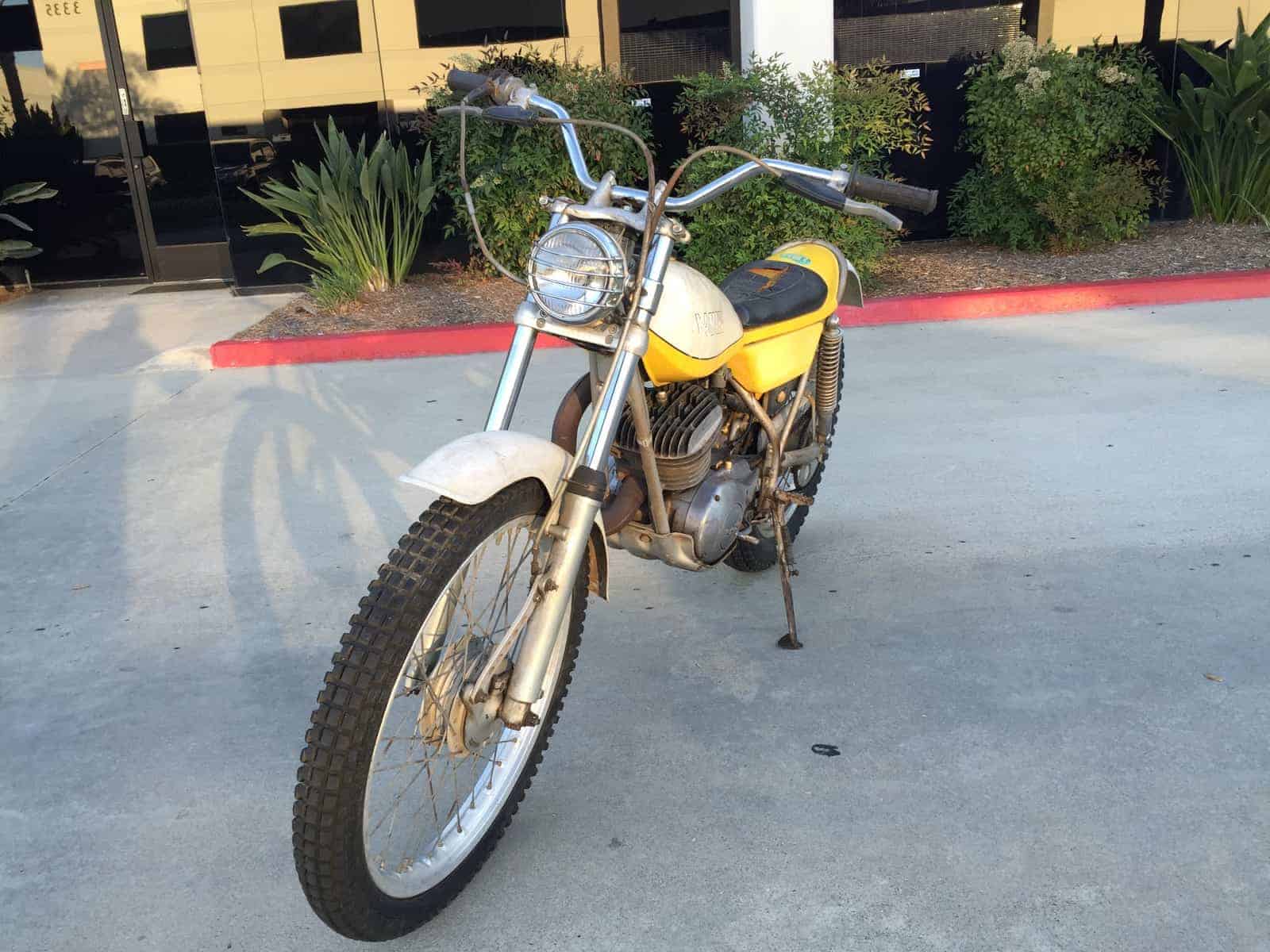 Yamaha 1974 TY 250 Trials bike FOR SALE – Carpy’s Cafe Racers