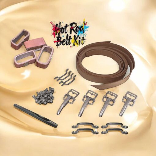 HOT ROD LEATHER HOOD STRAP KIT – Carpy’s Cafe Racers