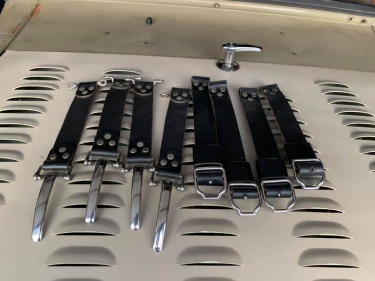 HOT ROD LEATHER HOOD STRAP KIT – Carpy’s Cafe Racers