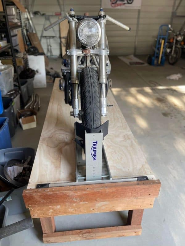 Making a Motorcycle Work Bench from Scraps of Timber – Carpy’s Cafe Racers