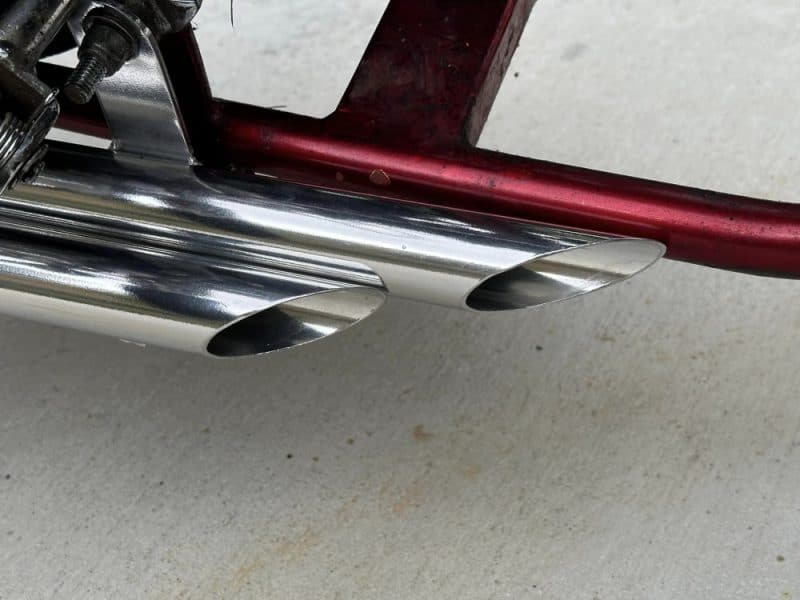 El Diablo Drag Pipes Ceramic Coated Silver SOHC CB750 Chopper – Carpy’s ...